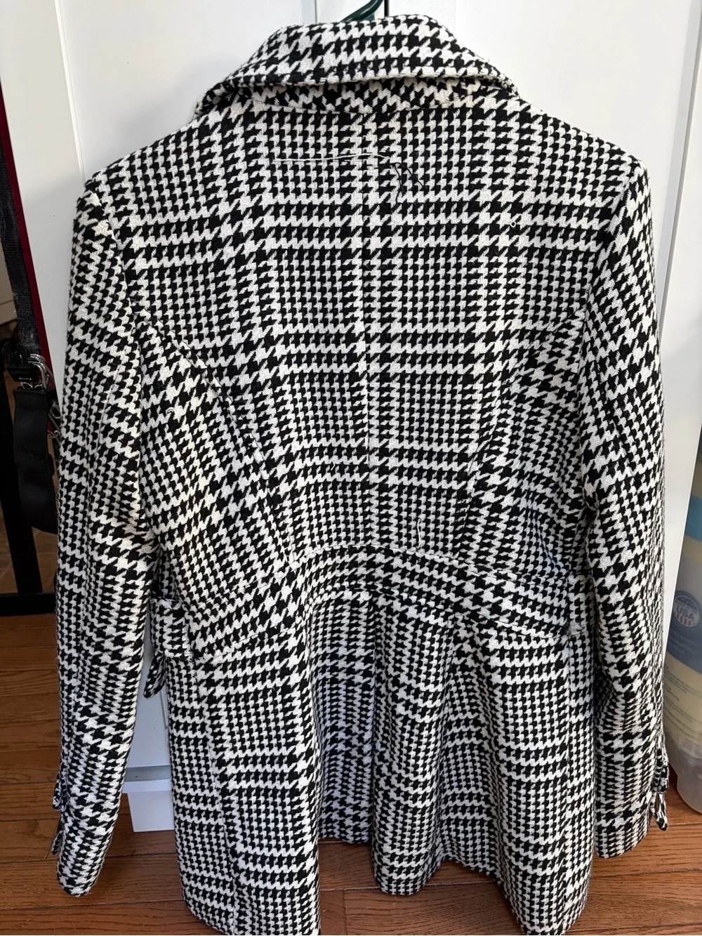 Candie's | Jackets & Coats | Candies Black White Houndstooth Pea Coat ...
